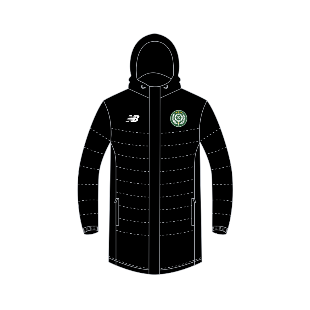 Olympic Kingsway FC | PRE-ORDER | Long Puffer Jacket - Unisex ...