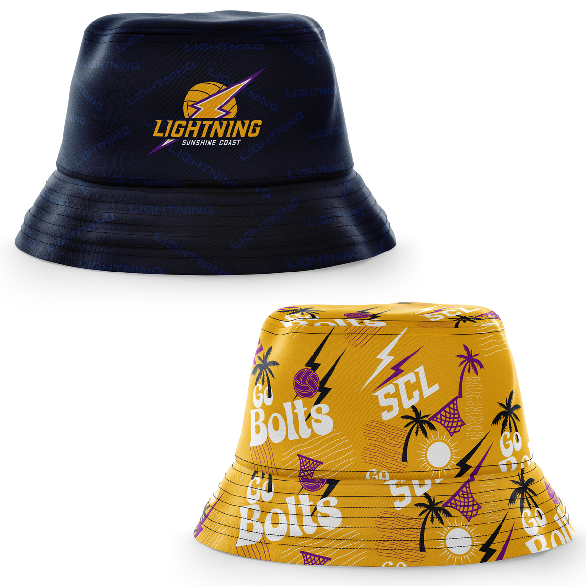Sunshine Coast Lightning | Reversible Bucket Hat – Belgravia Apparel ...