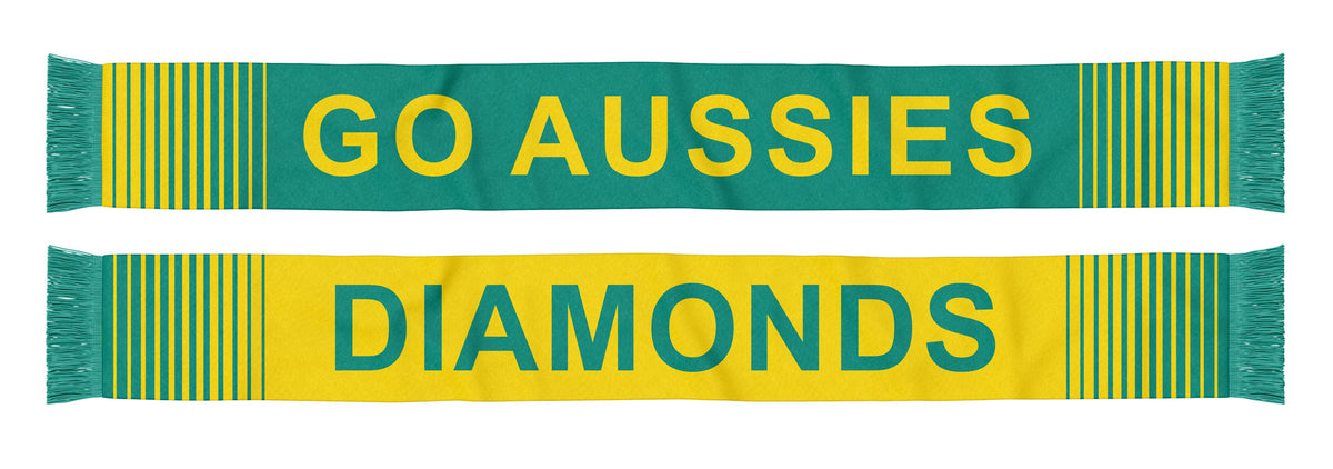 Australian Diamonds | Go Aussies Scarf – Belgravia Apparel | Sports AU