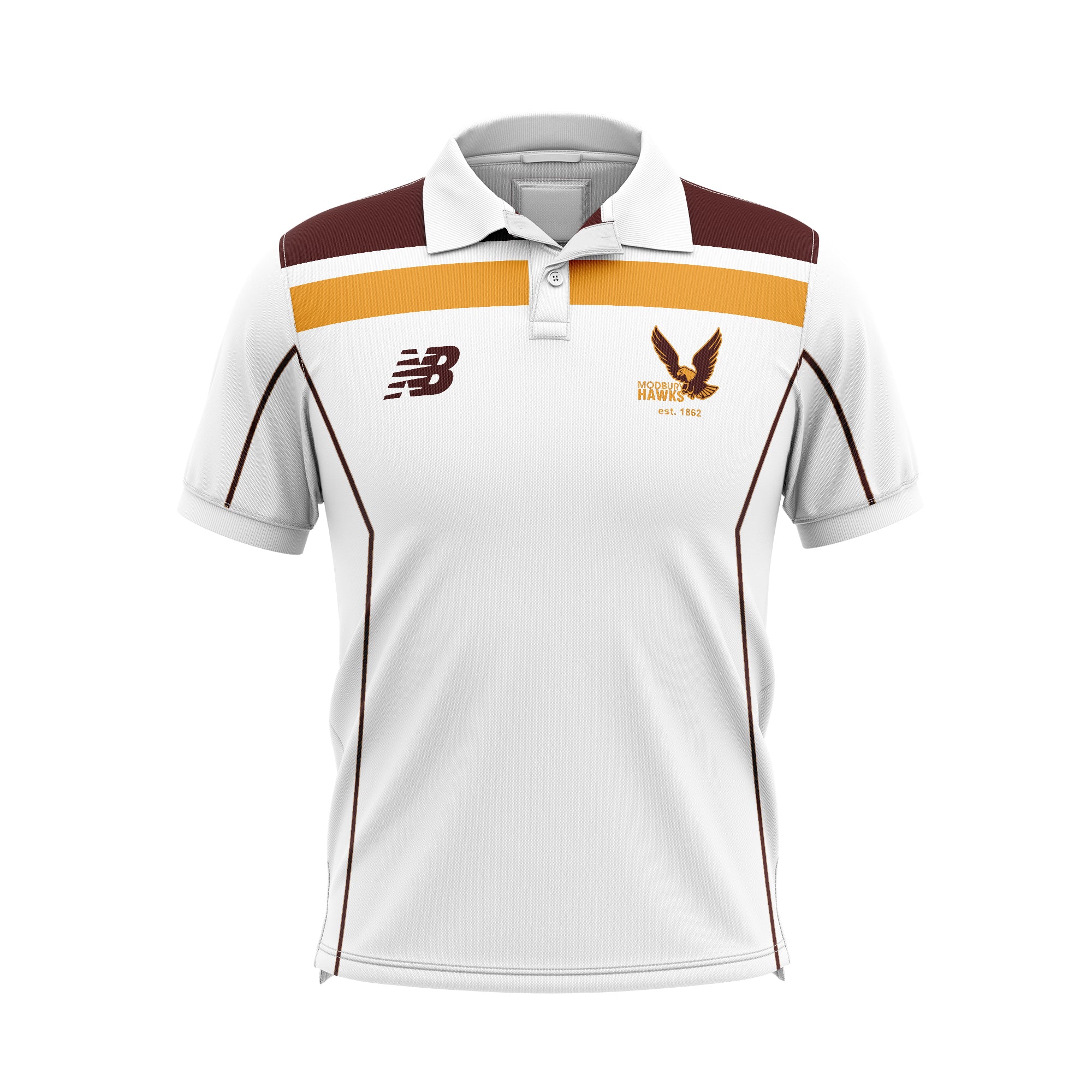 Modbury Hawks | New balance Club Polo - White - Unisex – Belgravia ...